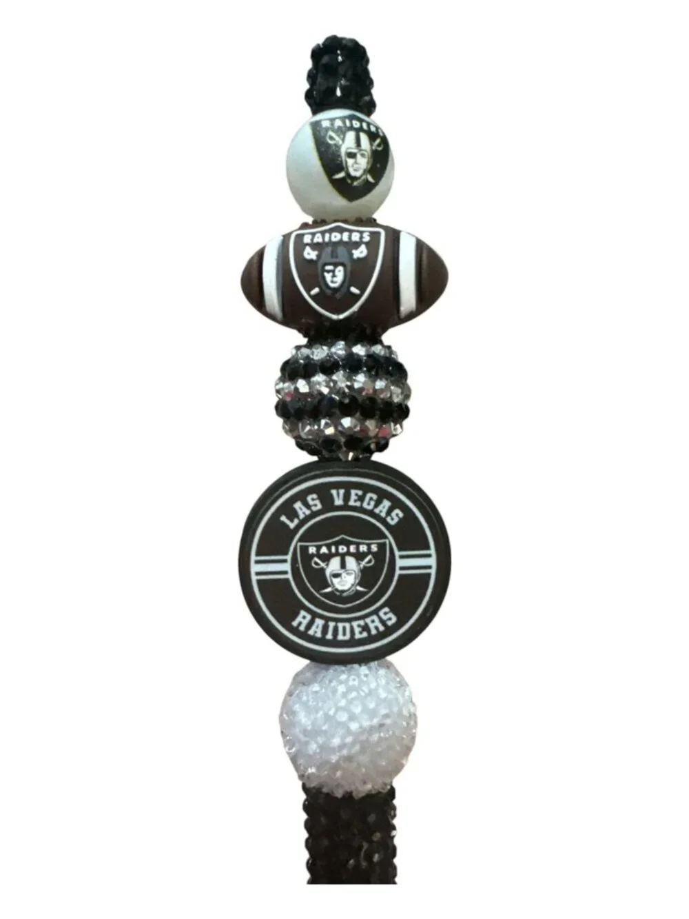Lovely Creations | Office | Las Vegas Raidersthemed Decorative Pen With ...